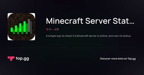 Add Minecraft Server Status Discord Bot The 1 Discord Bot And