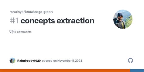 Concepts Extraction · Issue 1 · Rahulnykknowledgegraph · Github