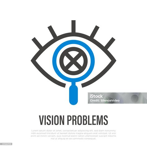 비전 손실 얇은 라인 아이콘입니다 알츠하이머 병의 증상 의료 및 의료 벡터 그림 시력에 대한 스톡 벡터 아트 및 기타 이미지