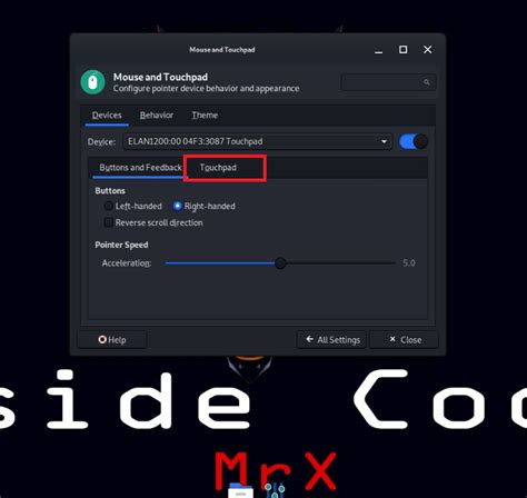 kali linux mouse pad touch click not working sitech security