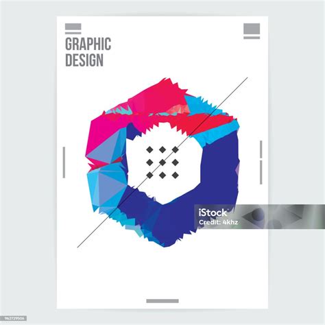 Abstrak Hexagon Bentuk Grafis Desain Poster Tata Letak Template