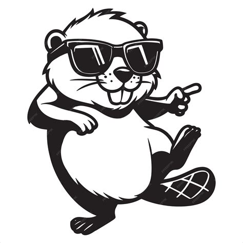 Beaver Dancing With Sunglasses Svg Premium Vector Beaver Dancing With Sunglasses Svg Premium Vector