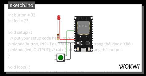 Chớp Tắt 1 Led Wokwi Esp32 Stm32 Arduino Simulator