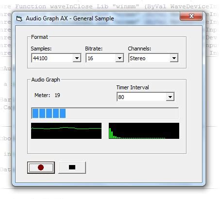 Audio Graph Activex Main Window Expresslib With This Activex
