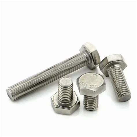Hexagonal Hex Bolt Ss202 Diffrent Size At ₹ 25piece In Rajkot Id