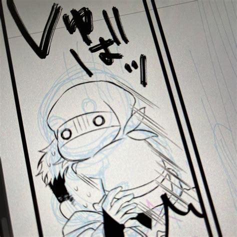 「忍者も描いてるけど、忍者のサイズ感が定まらない。 」いもこ雑多の漫画