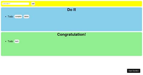 Todo List Js Second Codesandbox
