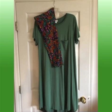 Lularoe Dresses Nwt Llr Xl Green Modal Carly Tc Arabesque Legging Poshmark