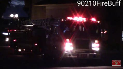 Lafd Light Force 27 Responding Air Horn Youtube