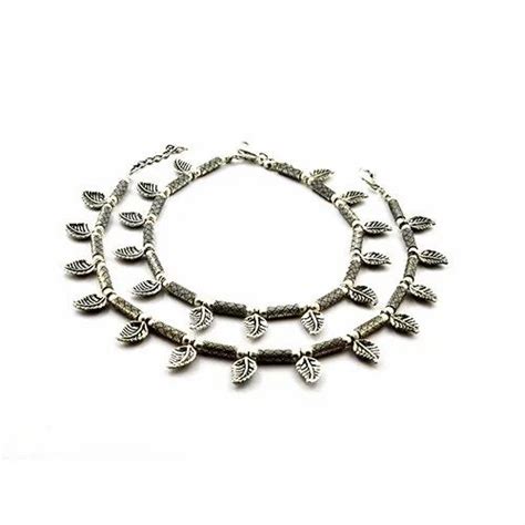 Casual Wear Oxidized Anklets With Stone At Rs 80 Piece In Jaipur Id 21219536430