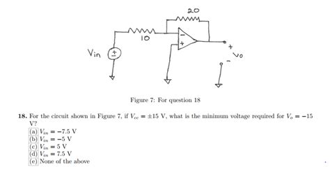 Solved A O IO VO Figure For Question For The Chegg