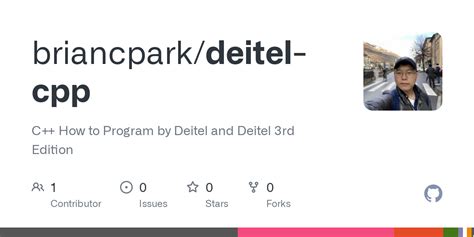 Github Briancparkdeitel Cpp C How To Program By Deitel And Deitel