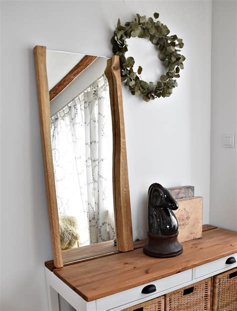 Lustro dębowe żywica epoksydowa Made from Wood furnitures design