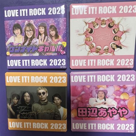 ラヴィットロック 缶バッジ 4個 匿名配送 メルカリ