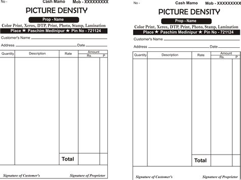 Bill Book Design Business