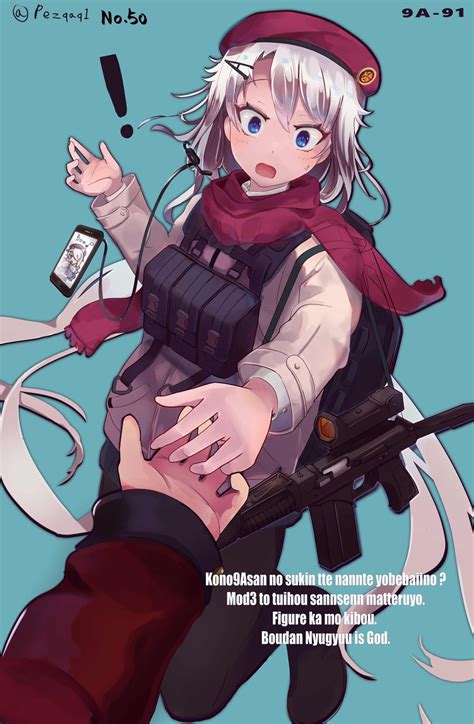 Commander 9a 91 And 9a 91 Girls Frontline Drawn By Pez Pezqaq1