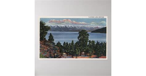 Flathead Lake Montana Poster Zazzle
