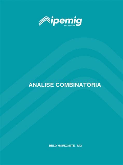 Análise Combinatória Pdf Combinatória Pensamento