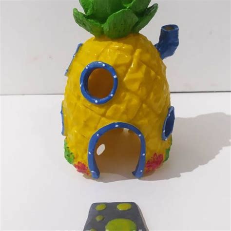 Jual Hiasan Aquarium Aquascape Rumah Spongebob Paling Dicari Hiasan