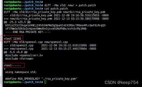 Patch和diff的使用diff文件怎么打patch Csdn博客