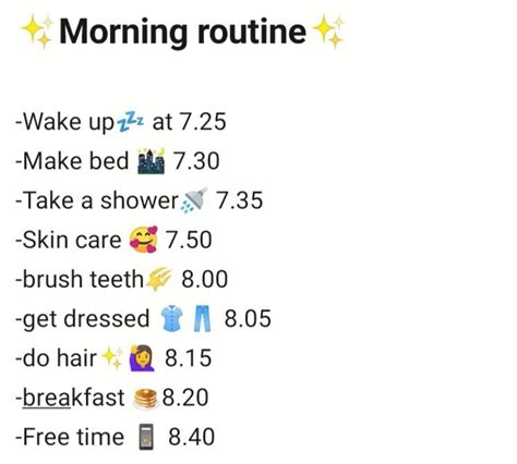 Morning Routine At Weekend Routine