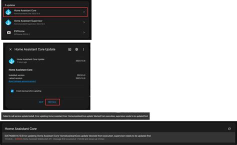 Improve Ha Update End User Experience Supervisor Needs To Be Updated First Error Feature