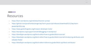 Developing Blocks Without React Attributes Pptx