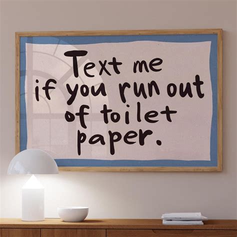 Bathroom Wall Decor Humorous Posters Funny Bathroom Print Trendy