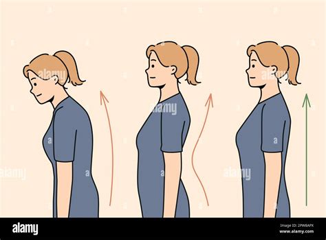 Bad Posture Stock Vector Images Alamy
