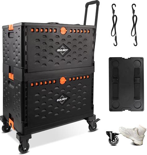 Amazon Folding Utility Carts 2 Pack 16 Gal Collapsible Crate