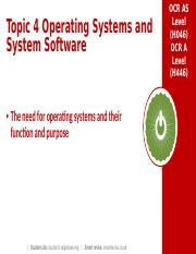 Understanding Operating Systems: Functions and Management | Course Hero