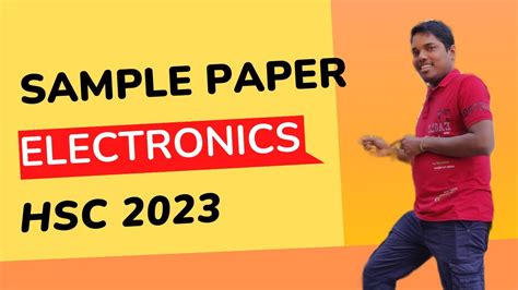 Electronics Class 12 Sample Paper Solving Score 90 Hsc2023 Youtube