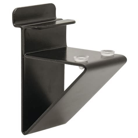 Low Profile Shelf Bracket For 1 Wood Shelves Black
