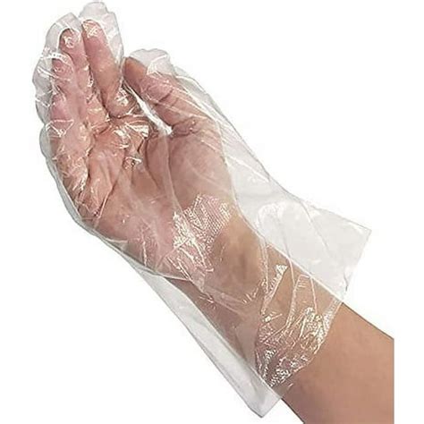Kleen Chef 525 Pcs Plastic Disposable Gloves Clear Disposable Gloves