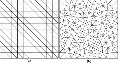 Examples Of Meshes Used For Linear Advectiondiffusion Test Cases A