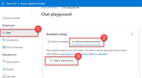 Add Data To The Chat Playground Implementing Azure OpenAI