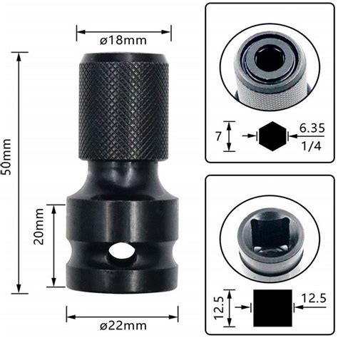 2 Pc Socket Adapter For Impact Wrenches Property Room