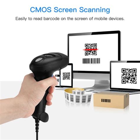 Eyoyo Wired D QR D Barcode Scanner Handheld USB Wired Bar Codes