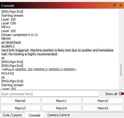 Calibrate Camera Alignment Burn Won T Complete Xtool Lightburn