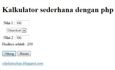 Cara Membuat Kalkulator Sederhana Dengan Php Blog Nurri