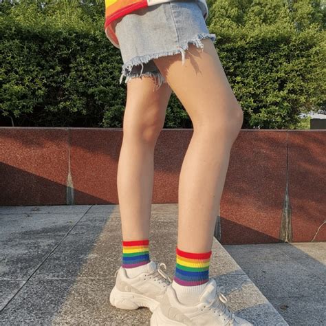 Femboy Rainbow Socks Feminizing World Femboy Rainbow Socks Feminizing World