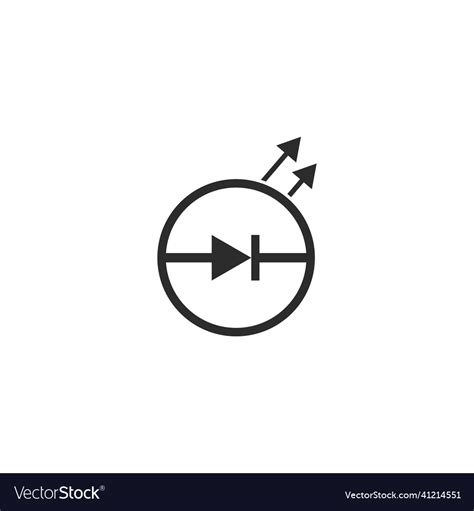 Led Light Icon Sign Design Template Royalty Free Vector