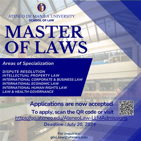 Master Of Laws Applications Now Open News Ateneo De Manila University