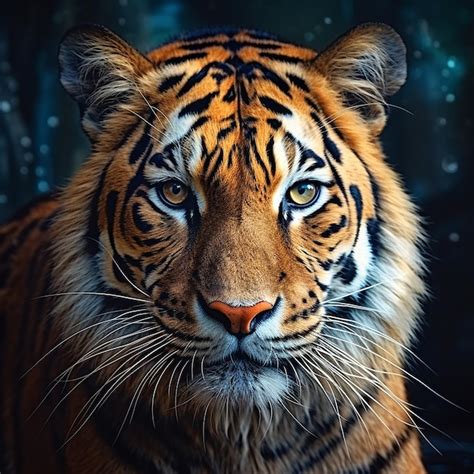 Premium Photo Feline Majesty Lion Tiger Cat A Wildlife Nature Ensemble