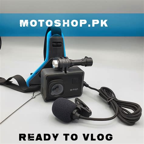 4k Action Camera R4 Pro Sony Imx 377 Sensor Complete Moto Vlogging Kit