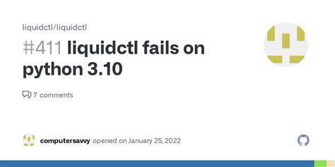 liquidctl fails on python 3 10 · issue 411 · liquidctl liquidctl · github