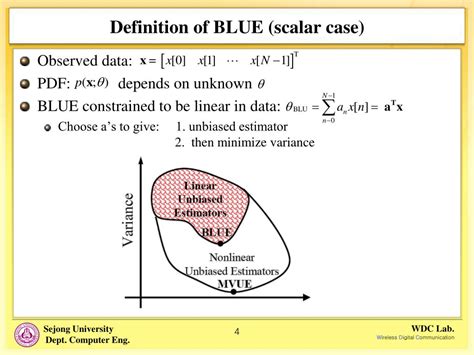 Ppt Chapter 6 Best Linear Unbiased Estimator Blue Powerpoint Presentation Id 4387714