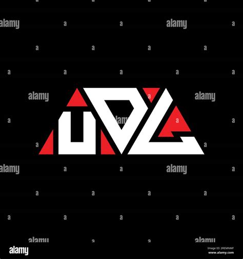 UDL Triangle Letter Logo Design With Triangle Shape UDL Triangle Logo Design Monogram UDL
