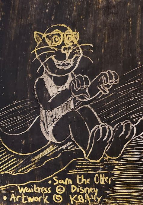 Sam The Otter Waitress Jumping Waves By Kbafourthtime On Deviantart