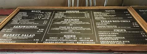Menu At The Pit Room Bbq Houston